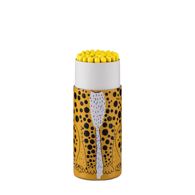 Match Box Cylinder, Cheetah / Animal Safety Matches – No77